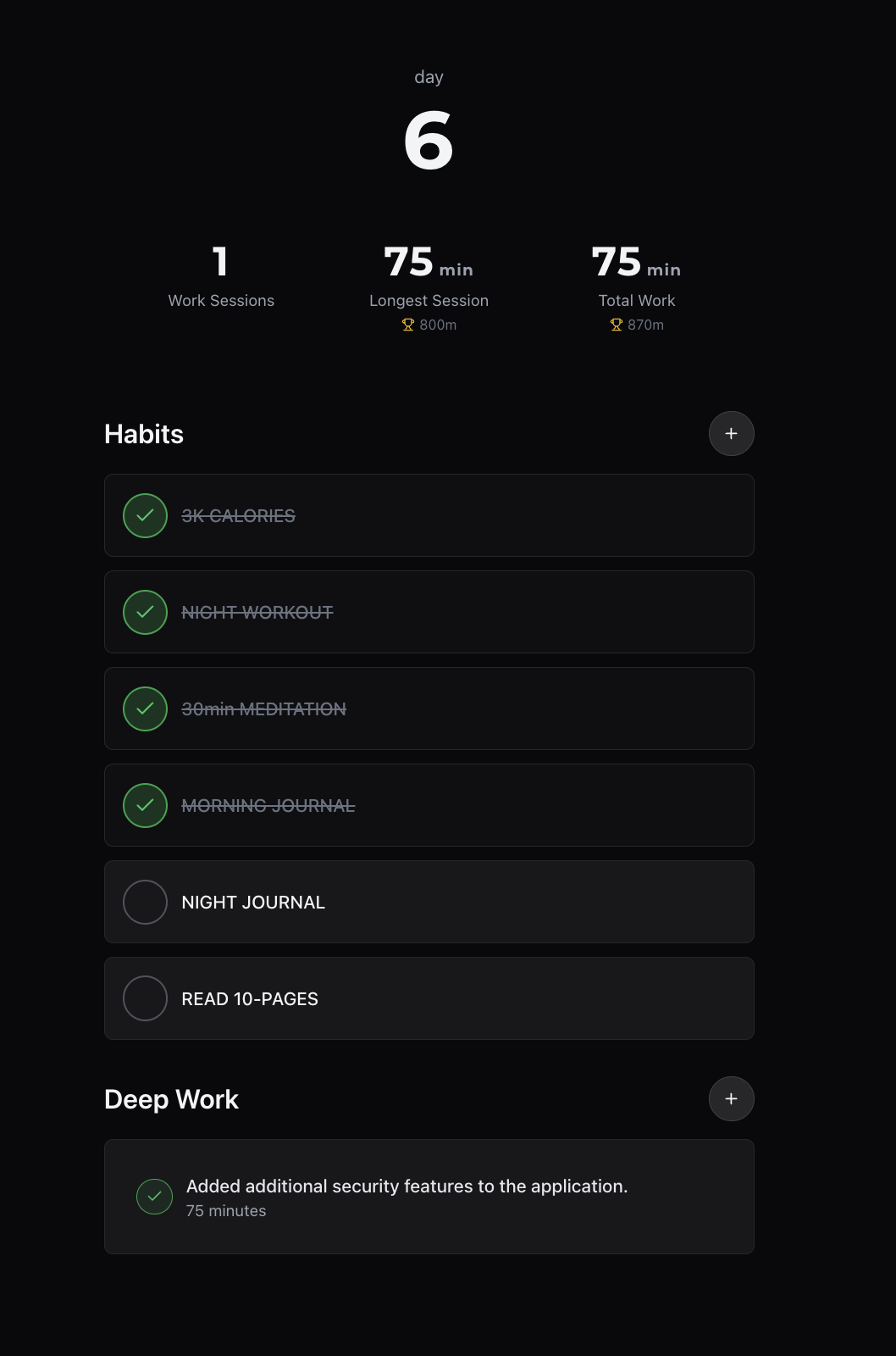 FORGE │ Consistency Tracker